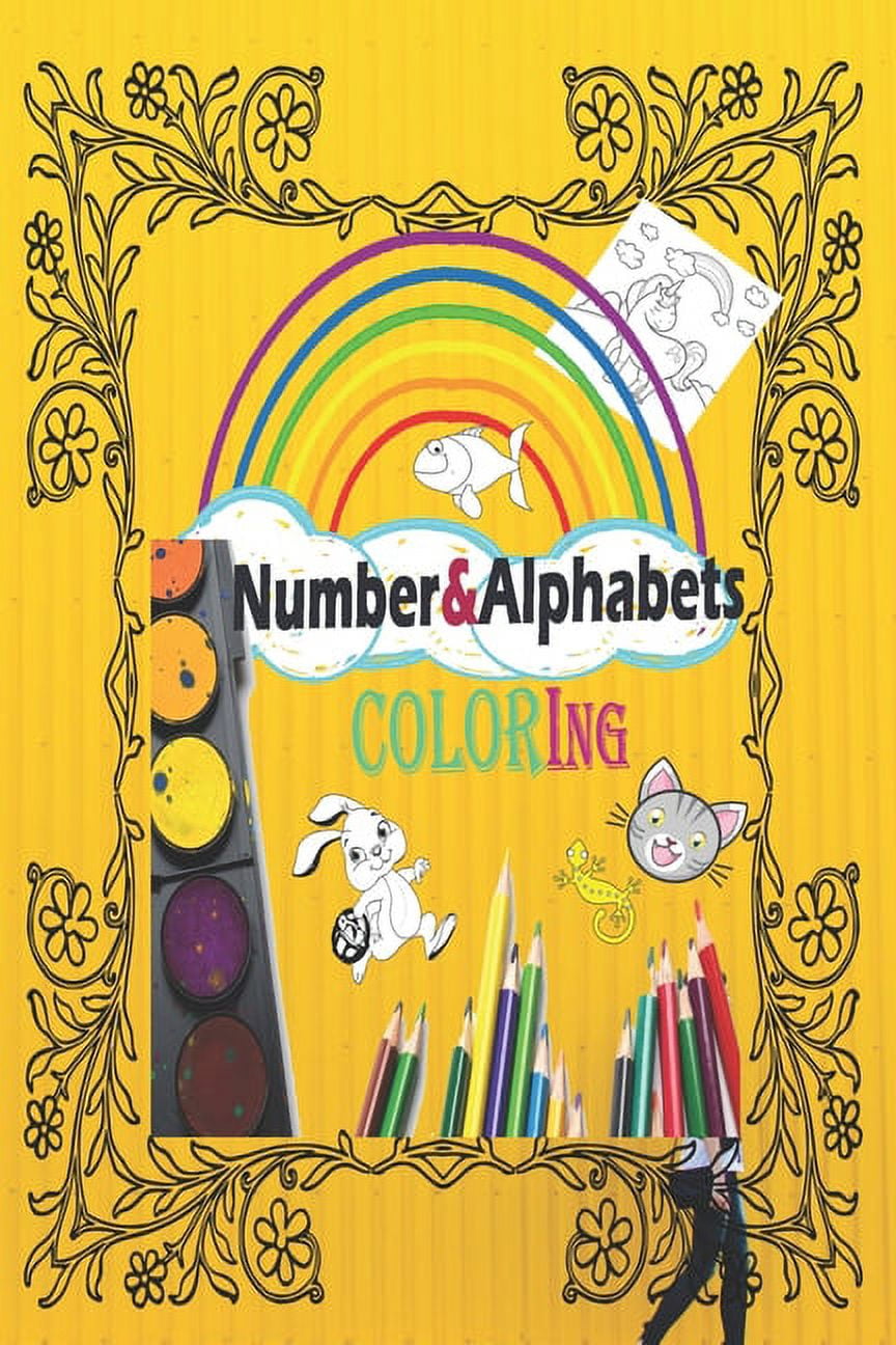 Number $Alphabet Coloring: COLORING BOOK FOR KIDS, KINDERGRATEN ...