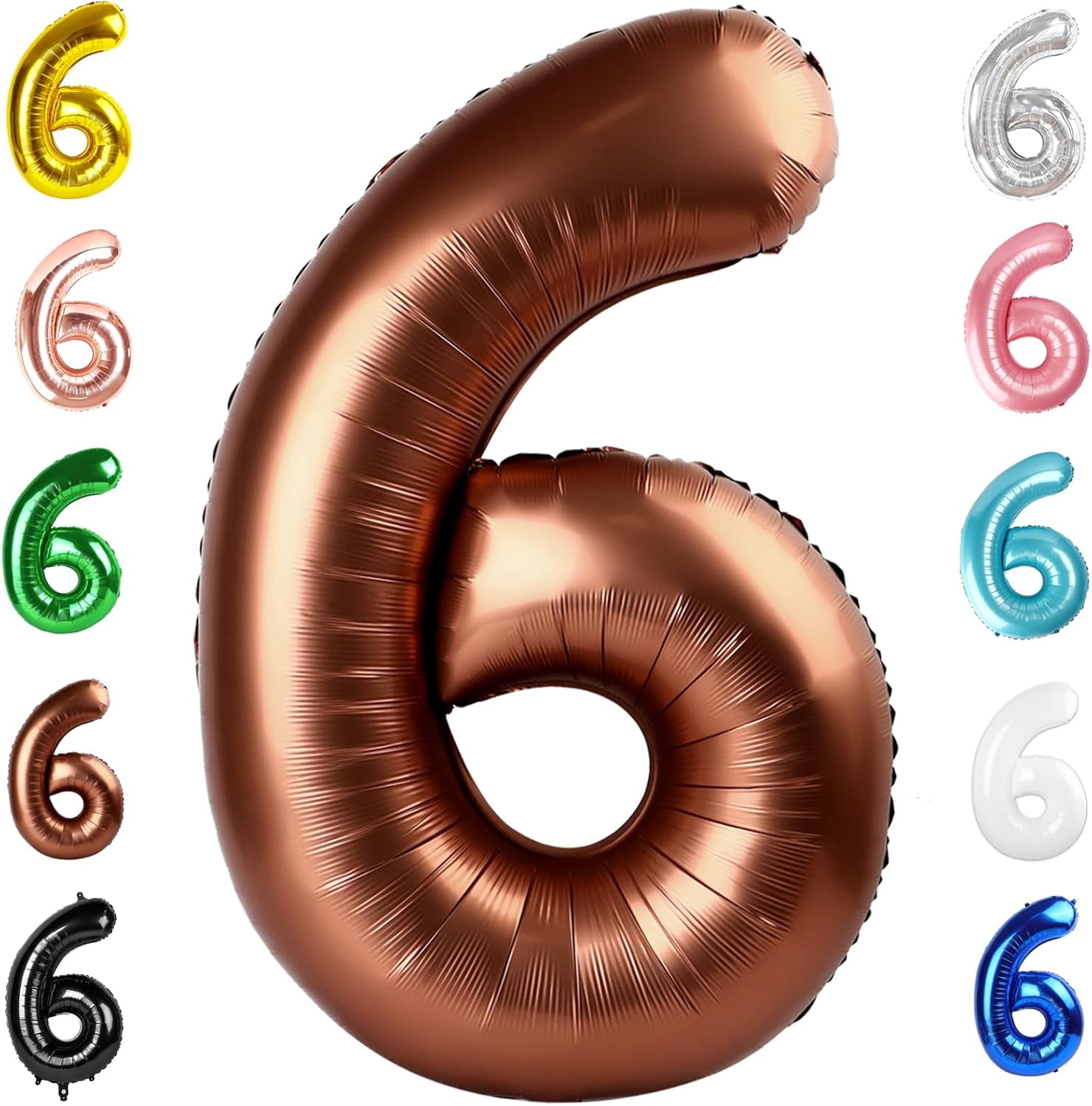 Number Balloon 40 Inch for Birthday Decorations, Large Foil Balloon ...