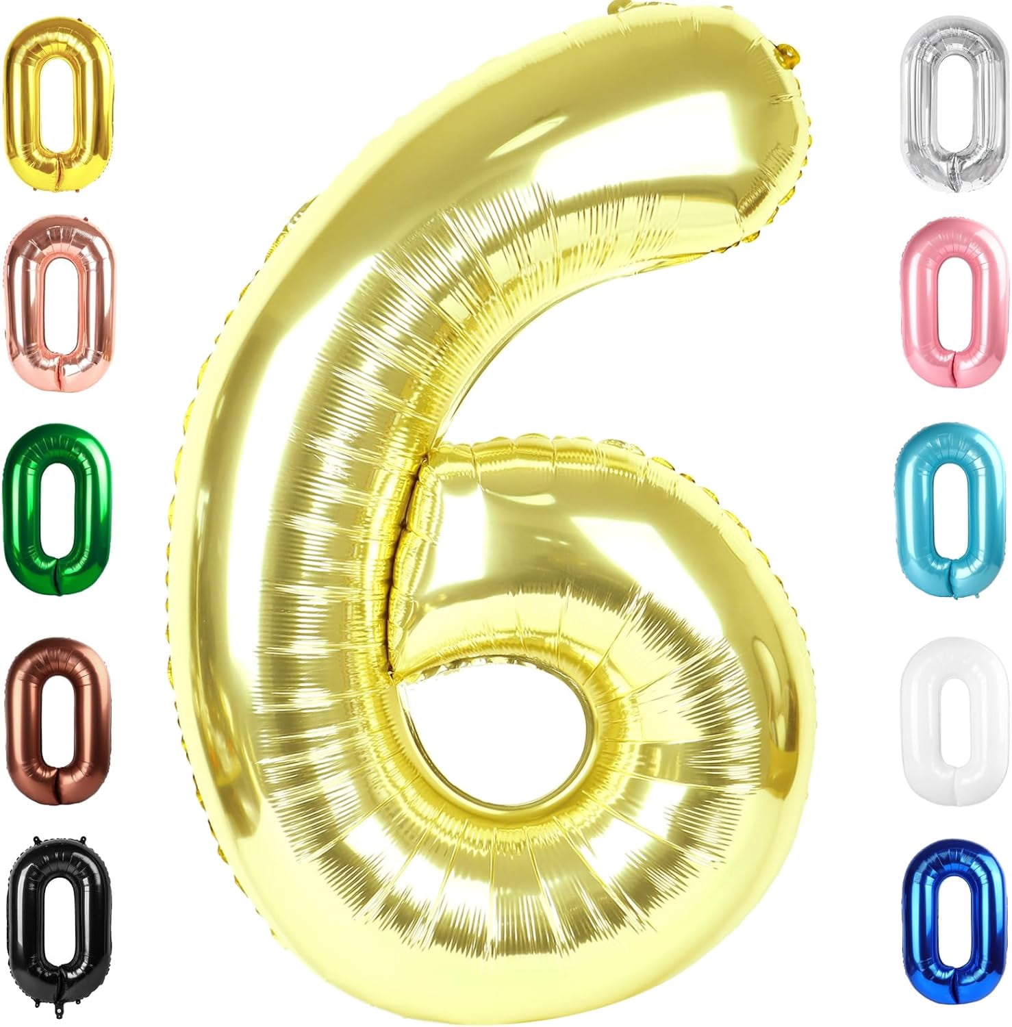 Number Balloon 40 Inch for Birthday Decorations, Large Foil Balloon ...