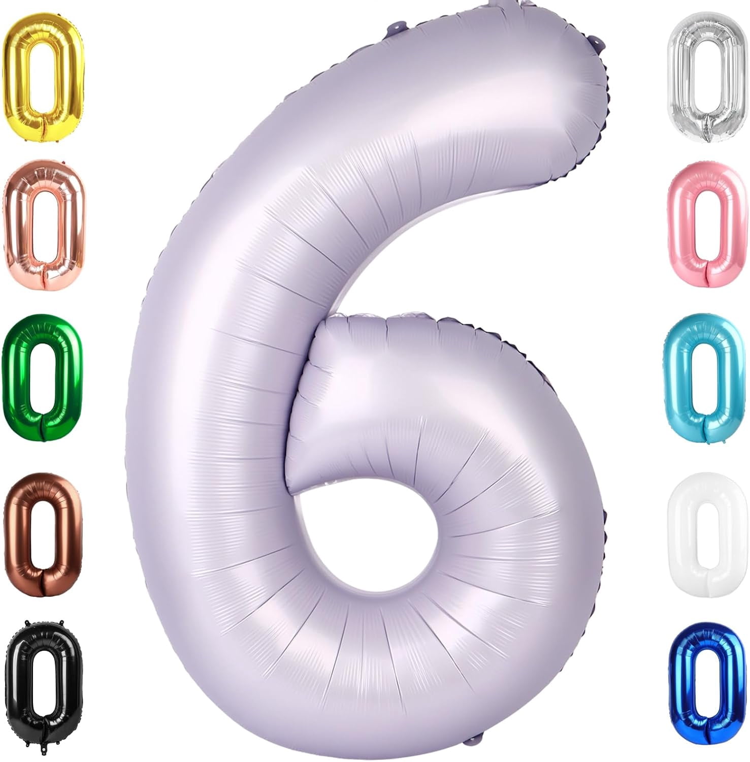 Number Balloon 40 Inch for Birthday Decorations, Large Foil Balloon ...
