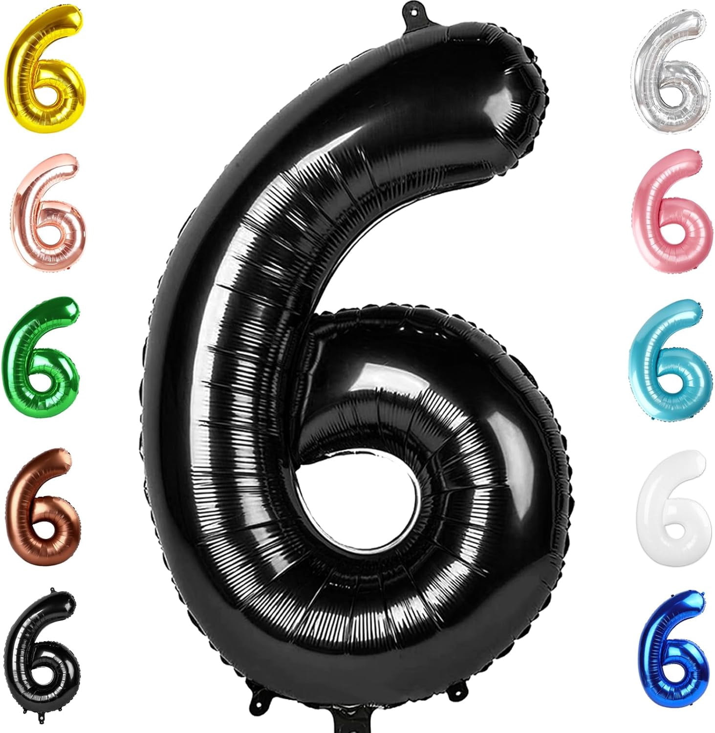 Number Balloon 40 Inch for Birthday Decorations, Large Foil Balloon ...