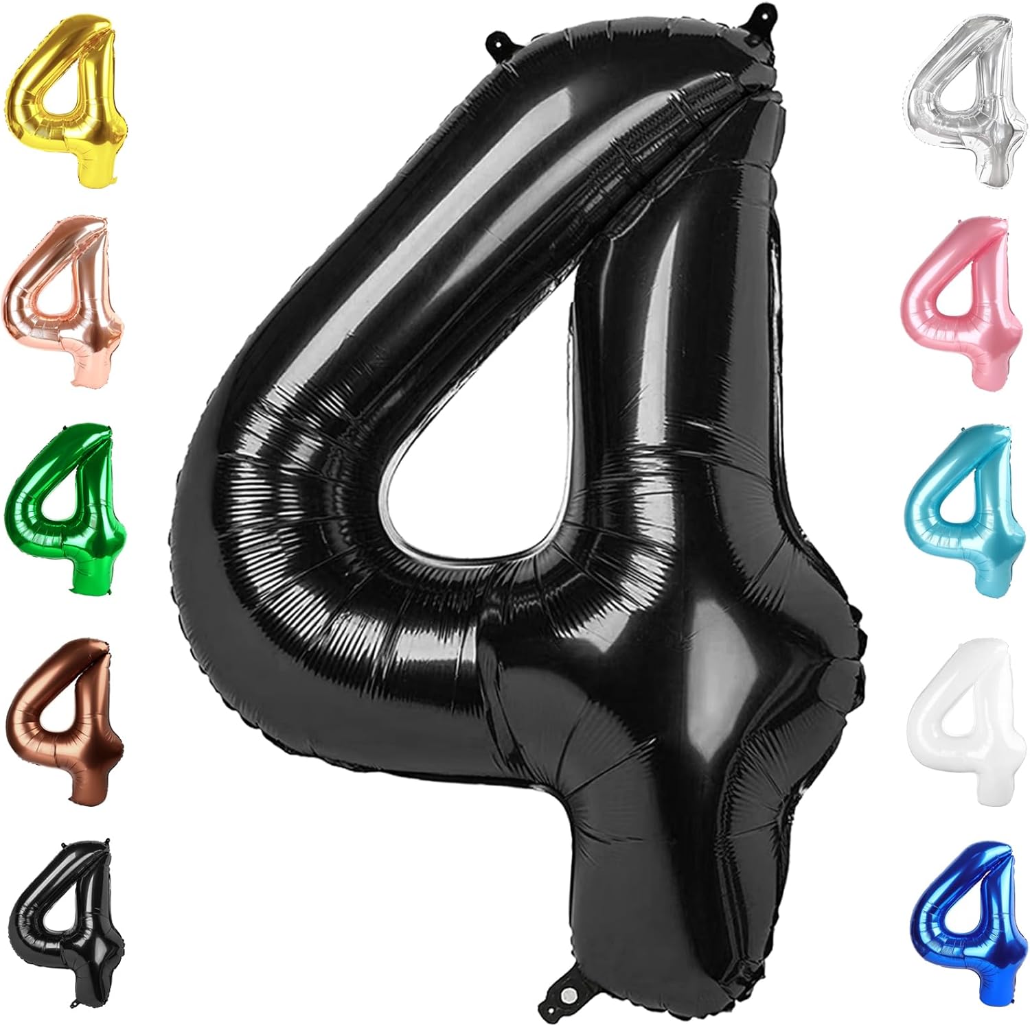 Number Balloon 40 Inch for Birthday Decorations, Large Foil Balloon ...