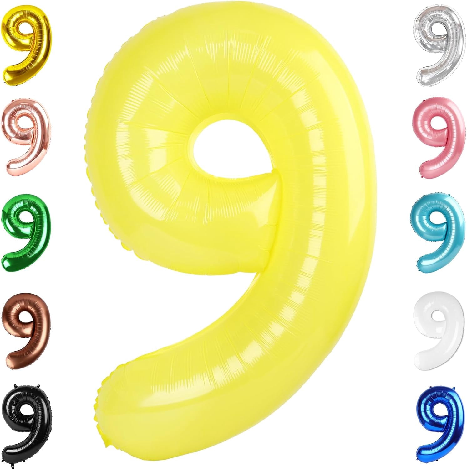Number Balloon 40 Inch for Birthday Decorations, Large Foil Balloon ...