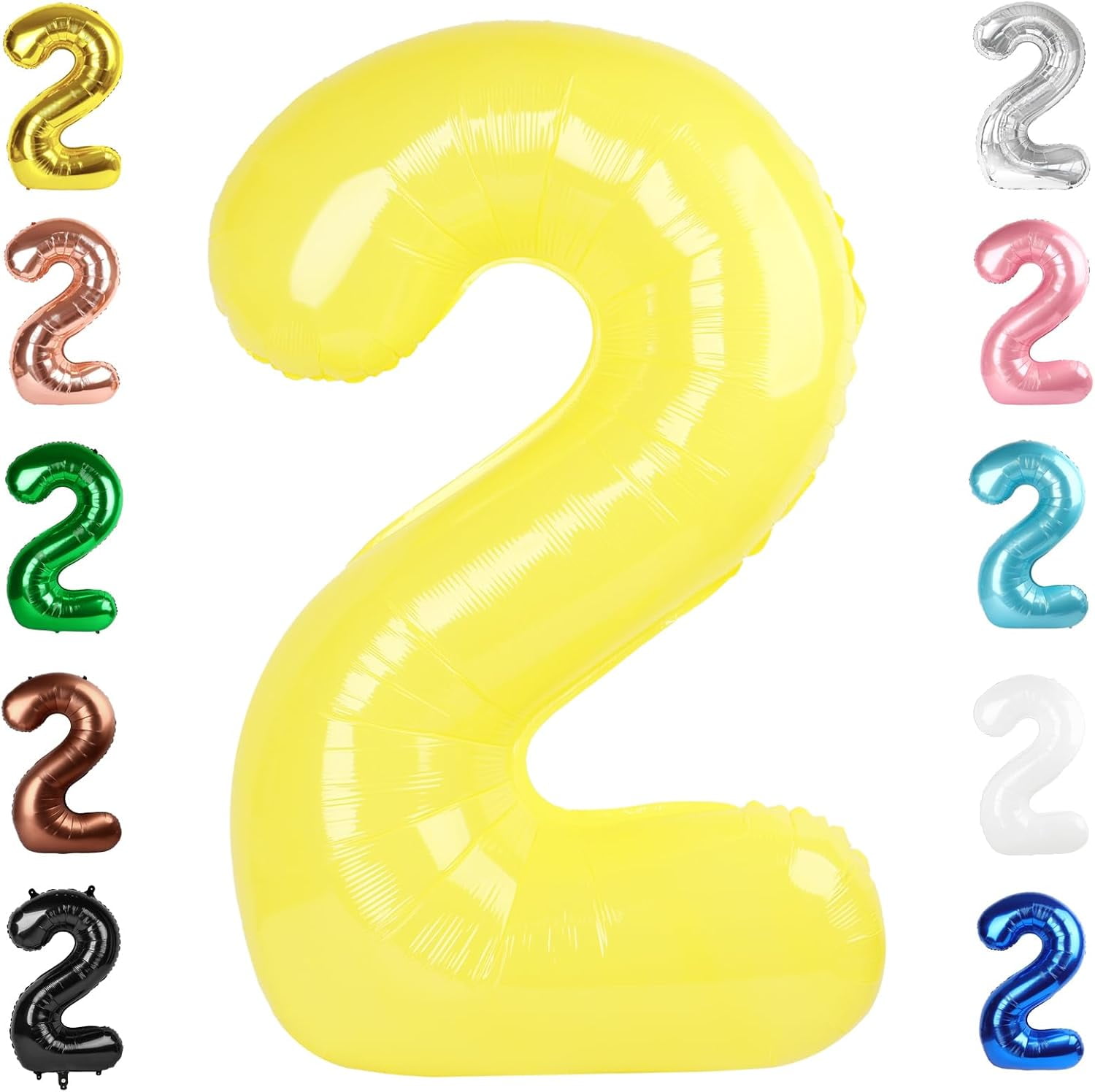 Number Balloon 40 Inch for Birthday Decorations, Large Foil Balloon ...