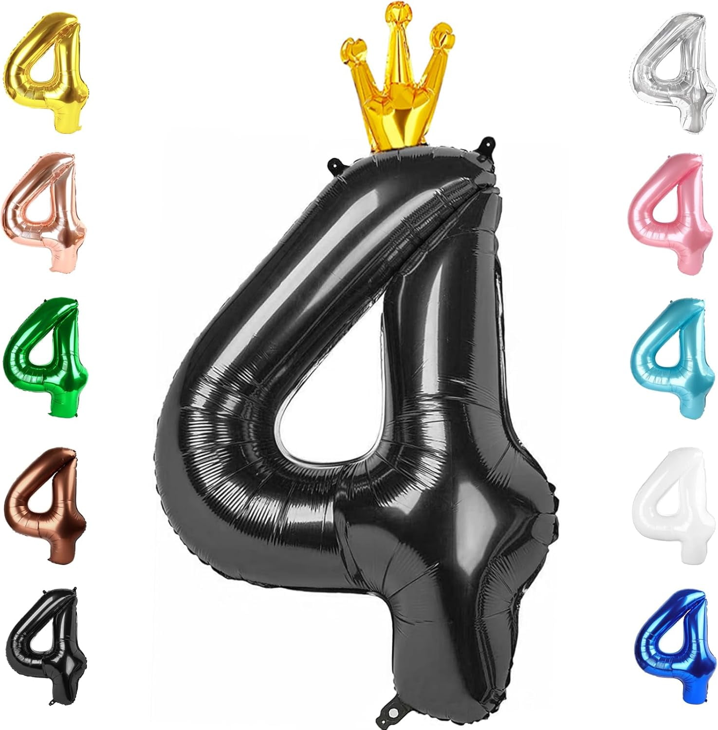 Number Balloon 40 Inch for Birthday Decorations, Large Foil Balloon ...
