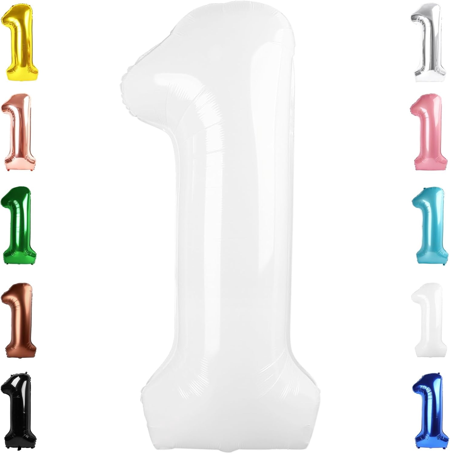 Number Balloon 40 Inch for Birthday Decorations, Large Foil Balloon ...