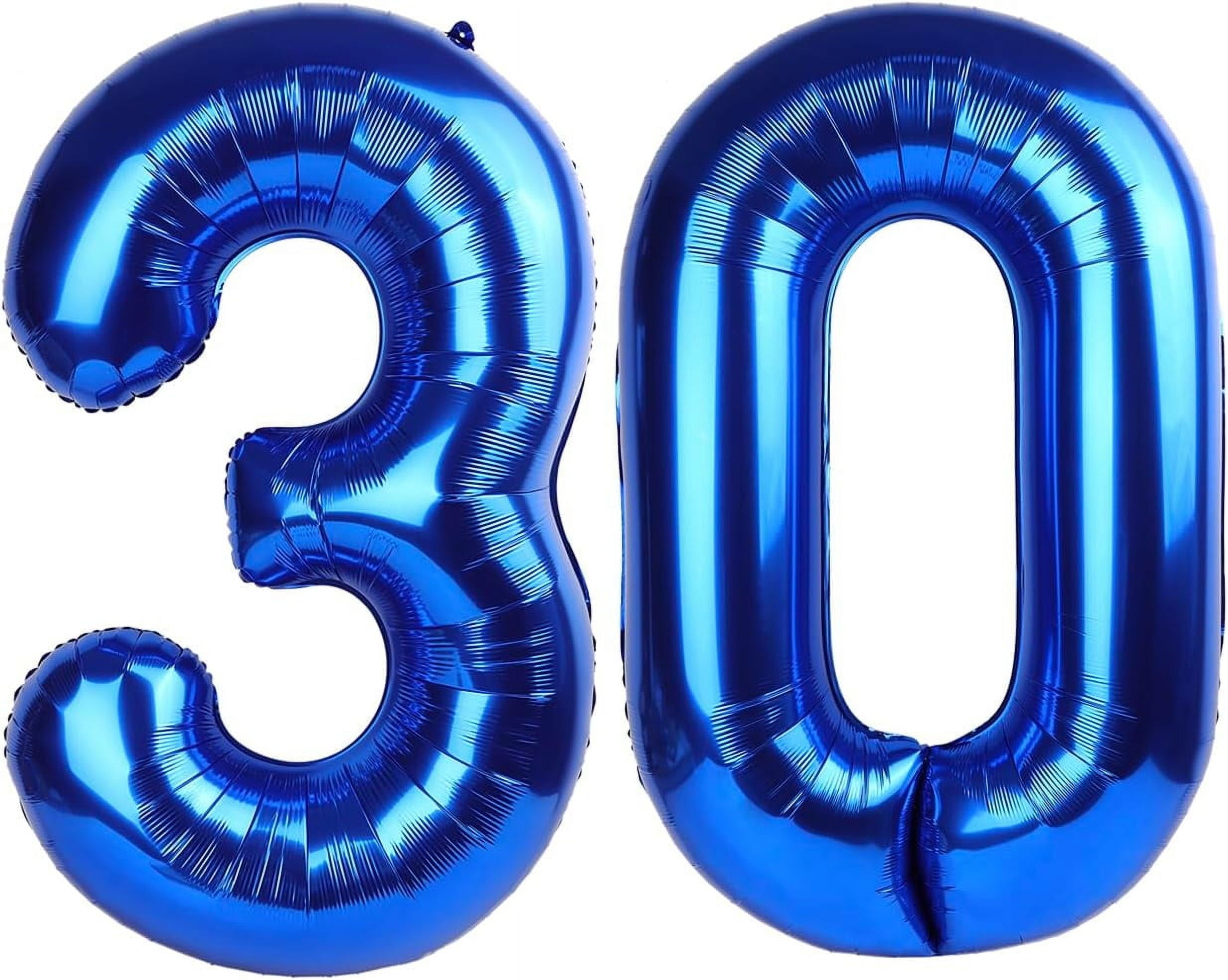 Number Balloon 40 Inch for Birthday Decorations, Large Foil Balloon ...