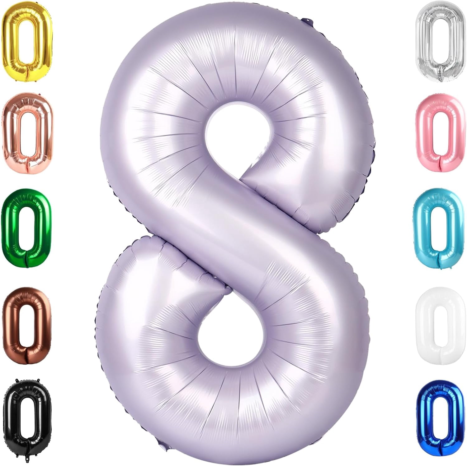 Number Balloon 40 Inch for Birthday Decorations, Large Foil Balloon ...