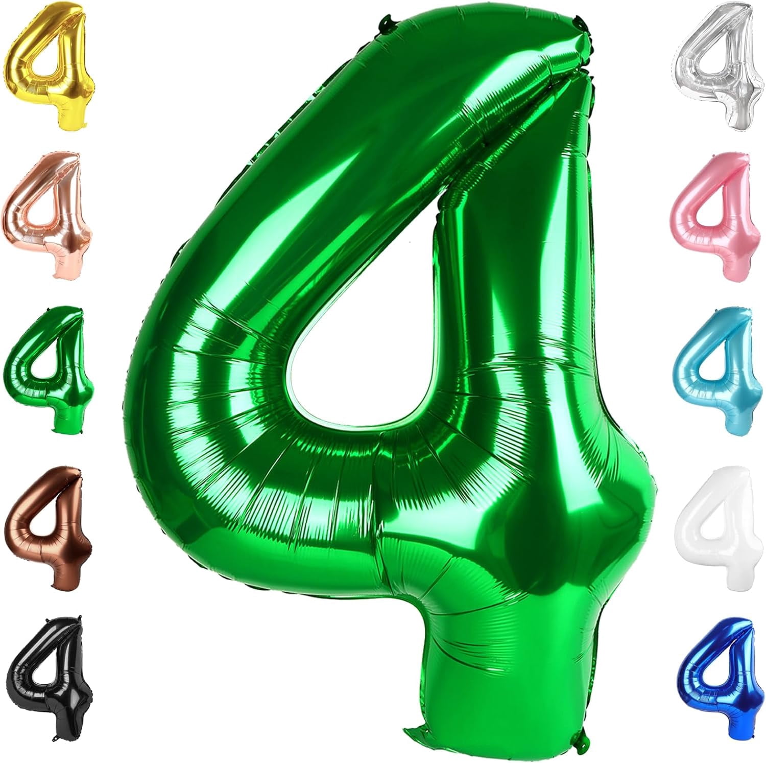 Number Balloon 40 Inch for Birthday Decorations, Large Foil Balloon ...