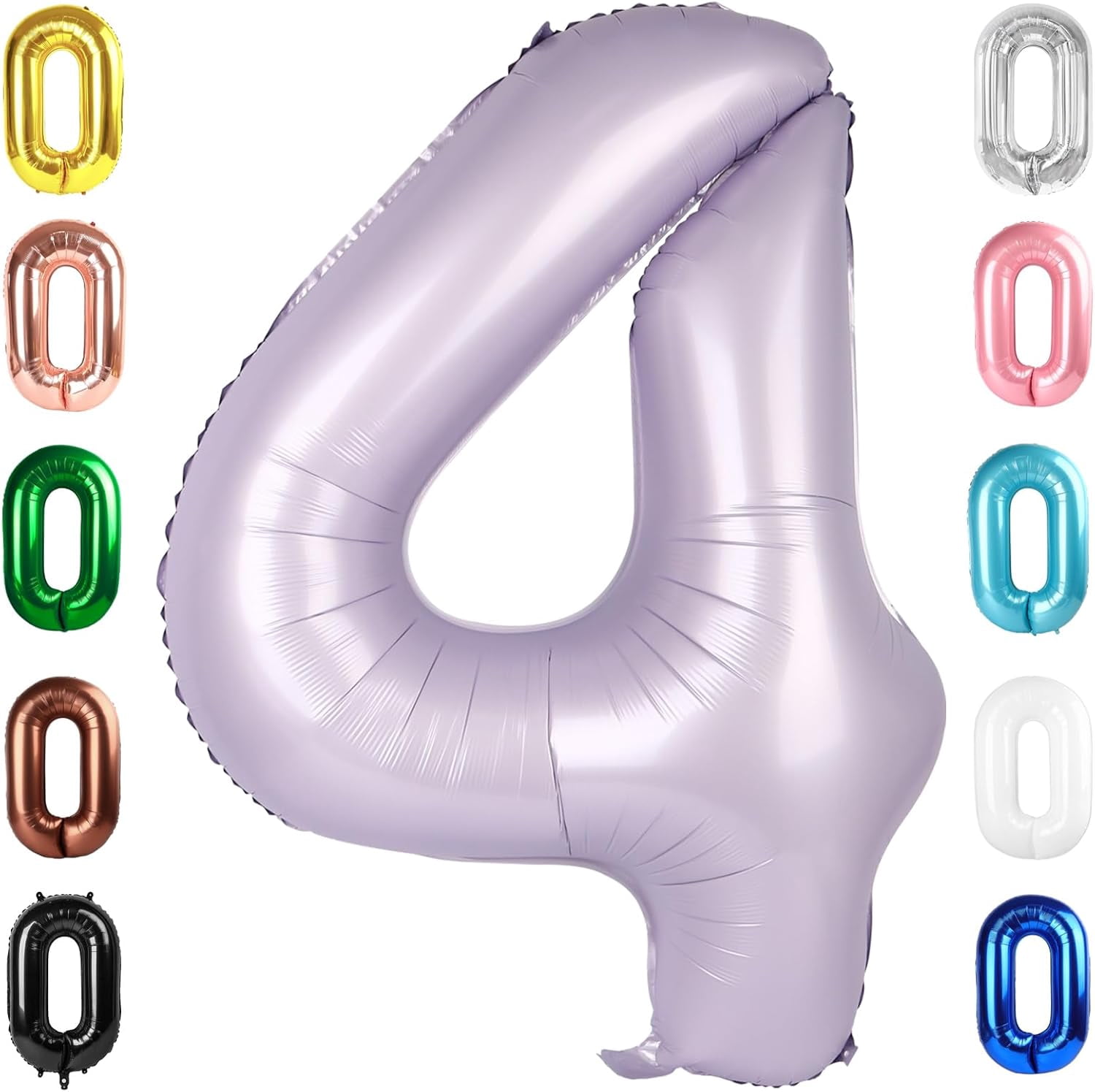Number Balloon 40 Inch for Birthday Decorations, Large Foil Balloon ...