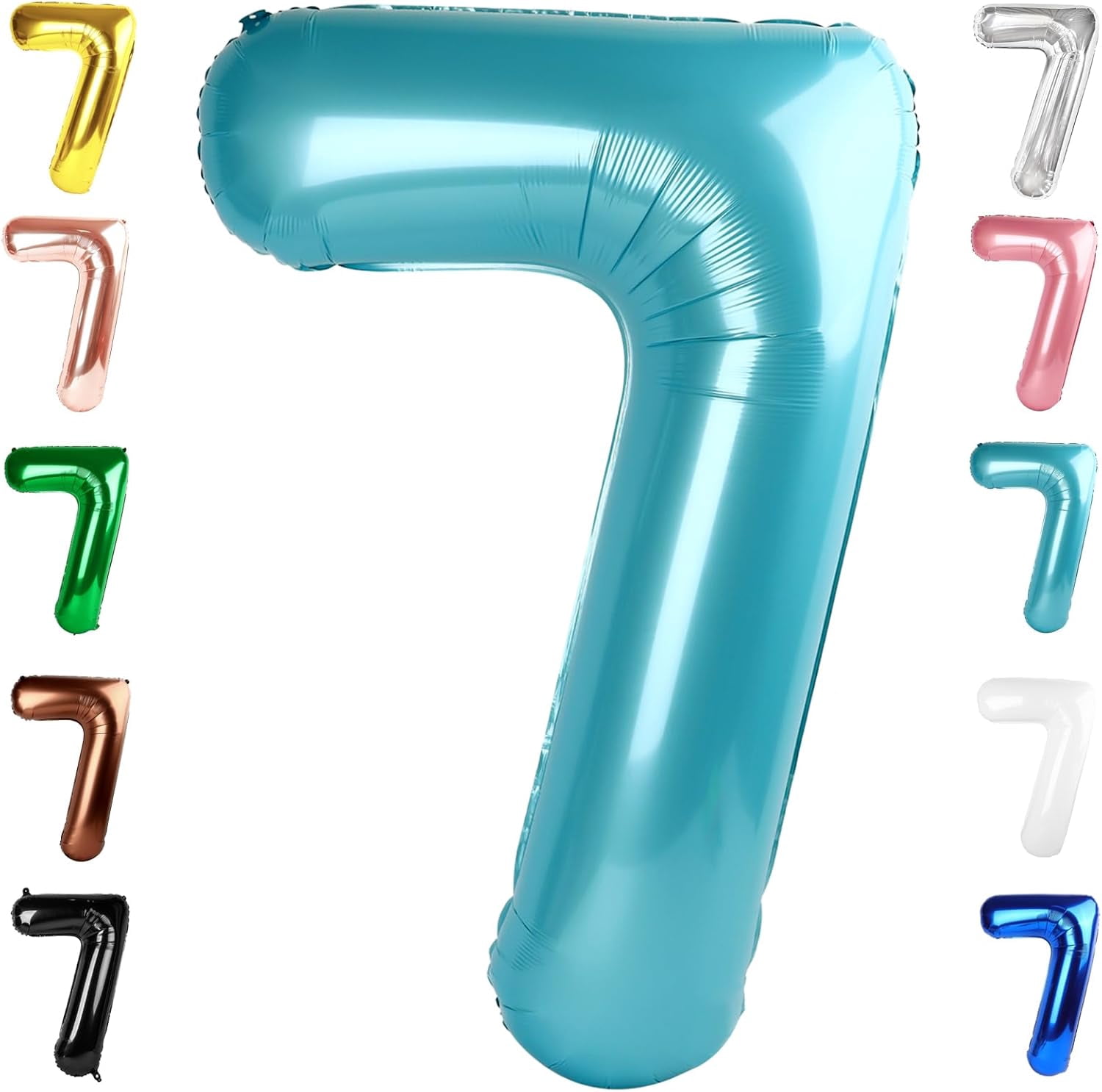 Number Balloon 40 Inch for Birthday Decorations, Large Foil Balloon ...