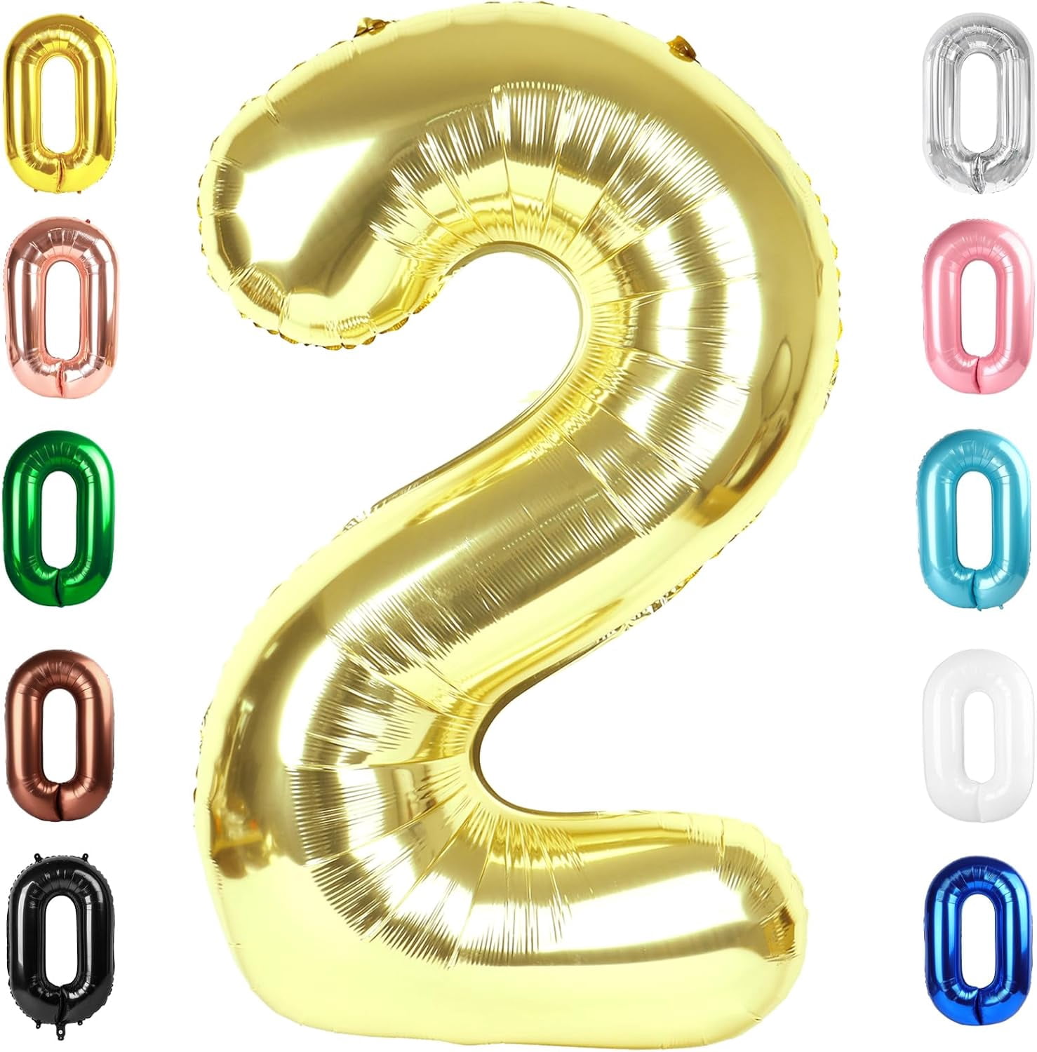 Number Balloon 40 Inch for Birthday Decorations, Large Foil Balloon ...