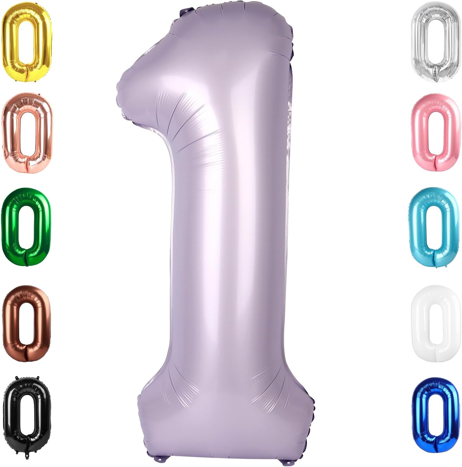Number Balloon 40 Inch for Birthday Decorations, Large Foil Balloon ...