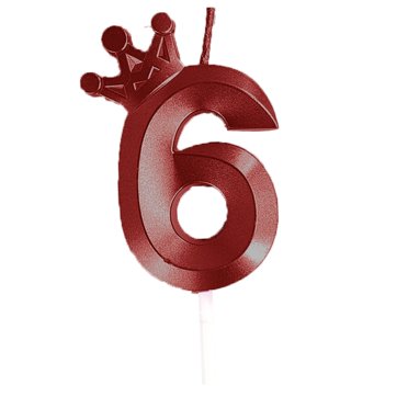 Number 1 Birthday Candle, 2.75 in, Red and White, 1ct - Walmart.com