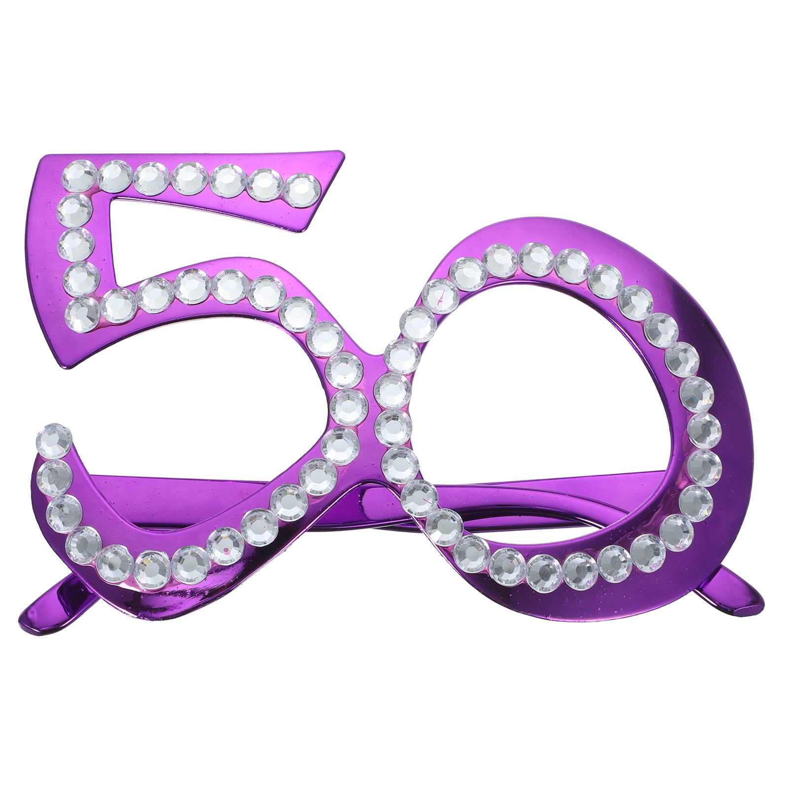 Number Birthday Eyeglasses Round Party Props Anniversary Celebration ...