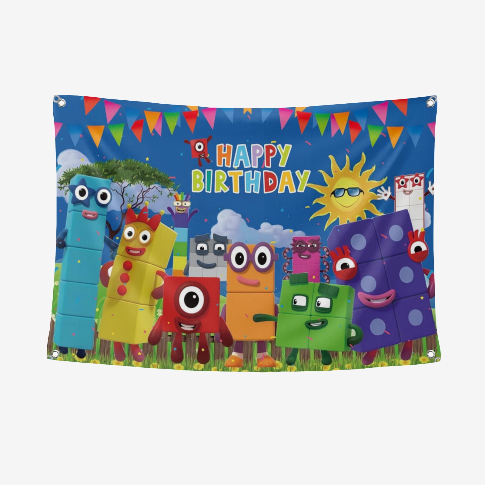 Number Block 3.28*4.92FT/100*150CM Banner Background Backdrop - Walmart.com