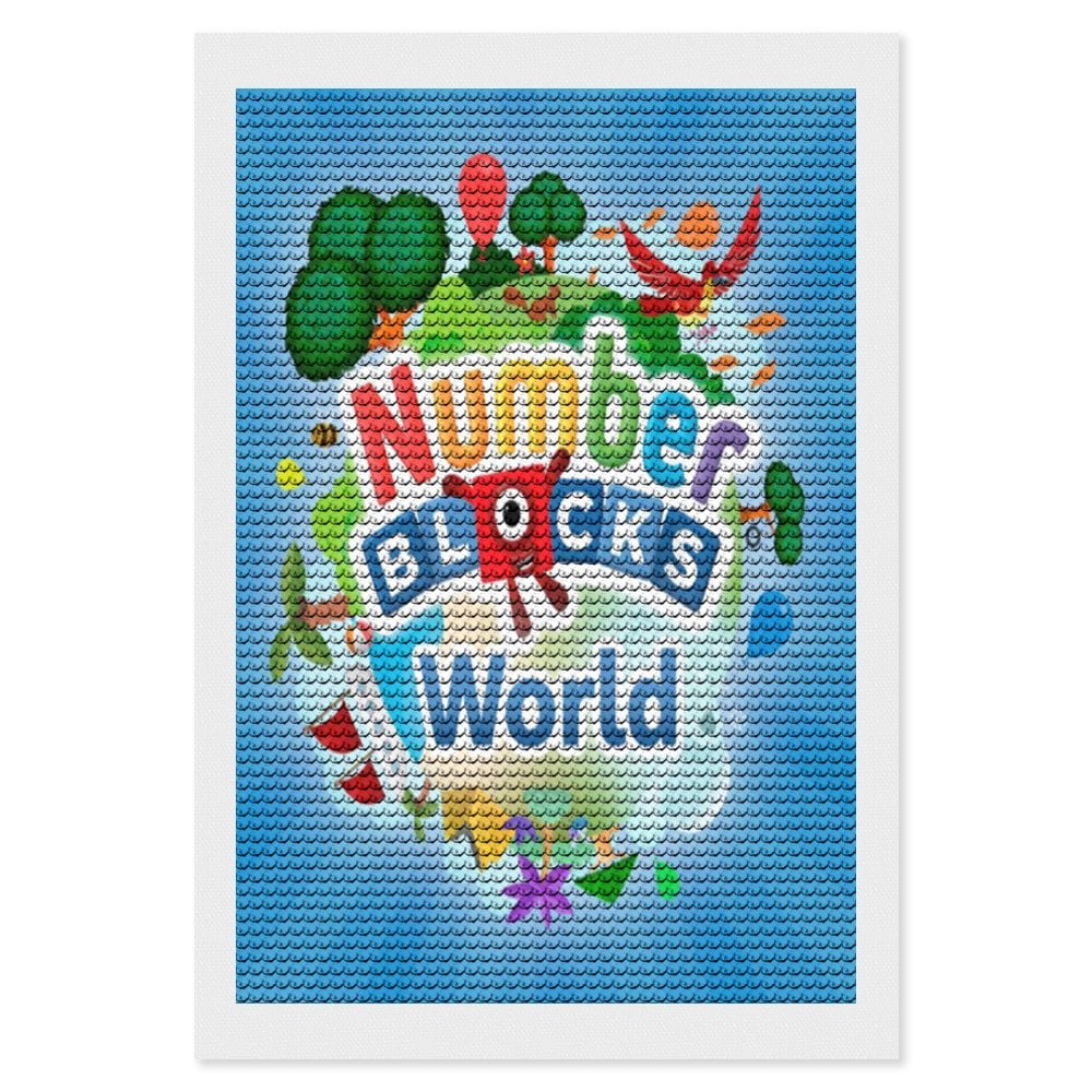 Number Block Diamond Art Kits for Adults DIY 5D Diamond Dots Paint Kits ...