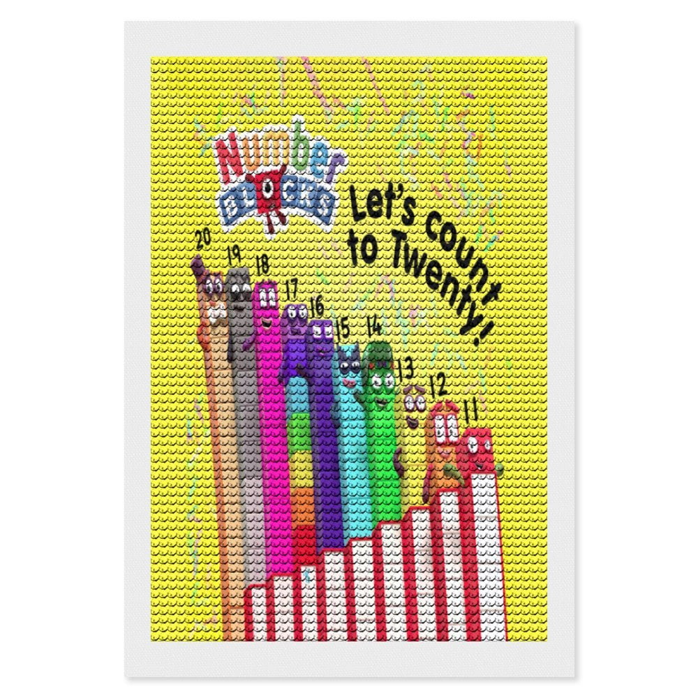 Number Block Diamond Art Kits for Adults DIY 5D Diamond Dots Paint Kits ...