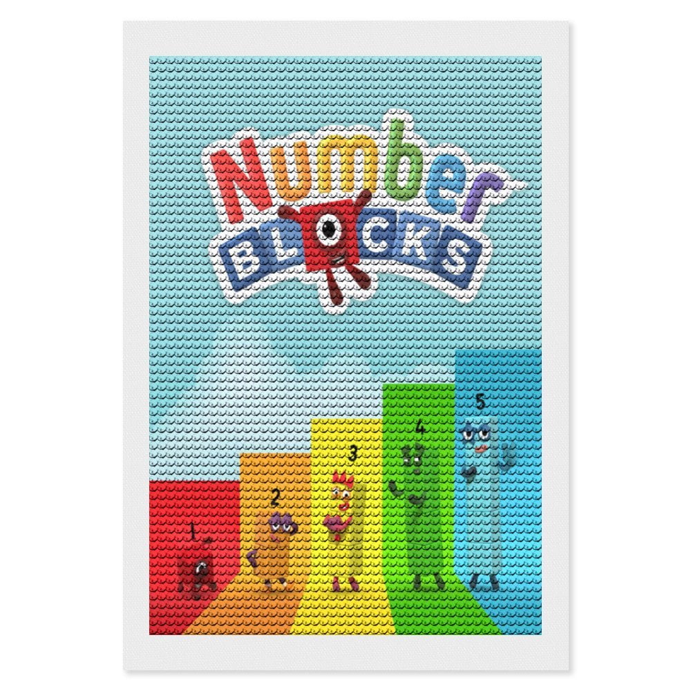 Number Block Diamond Art Kits for Adults DIY 5D Diamond Dots Paint Kits ...