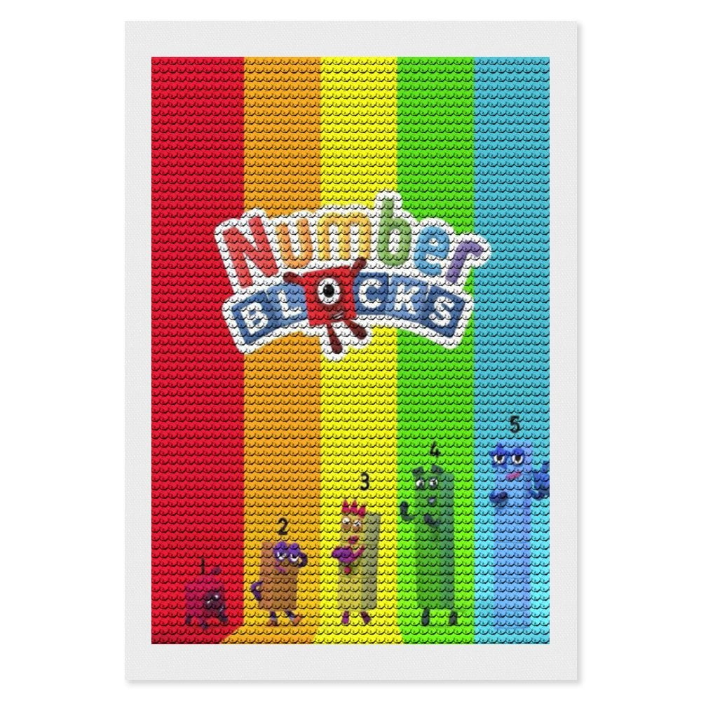 Number Block Diamond Art Kits for Adults DIY 5D Diamond Dots Paint Kits ...