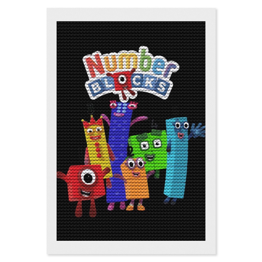 Number Block Diamond Art Kits for Adults DIY 5D Diamond Dots Paint Kits ...