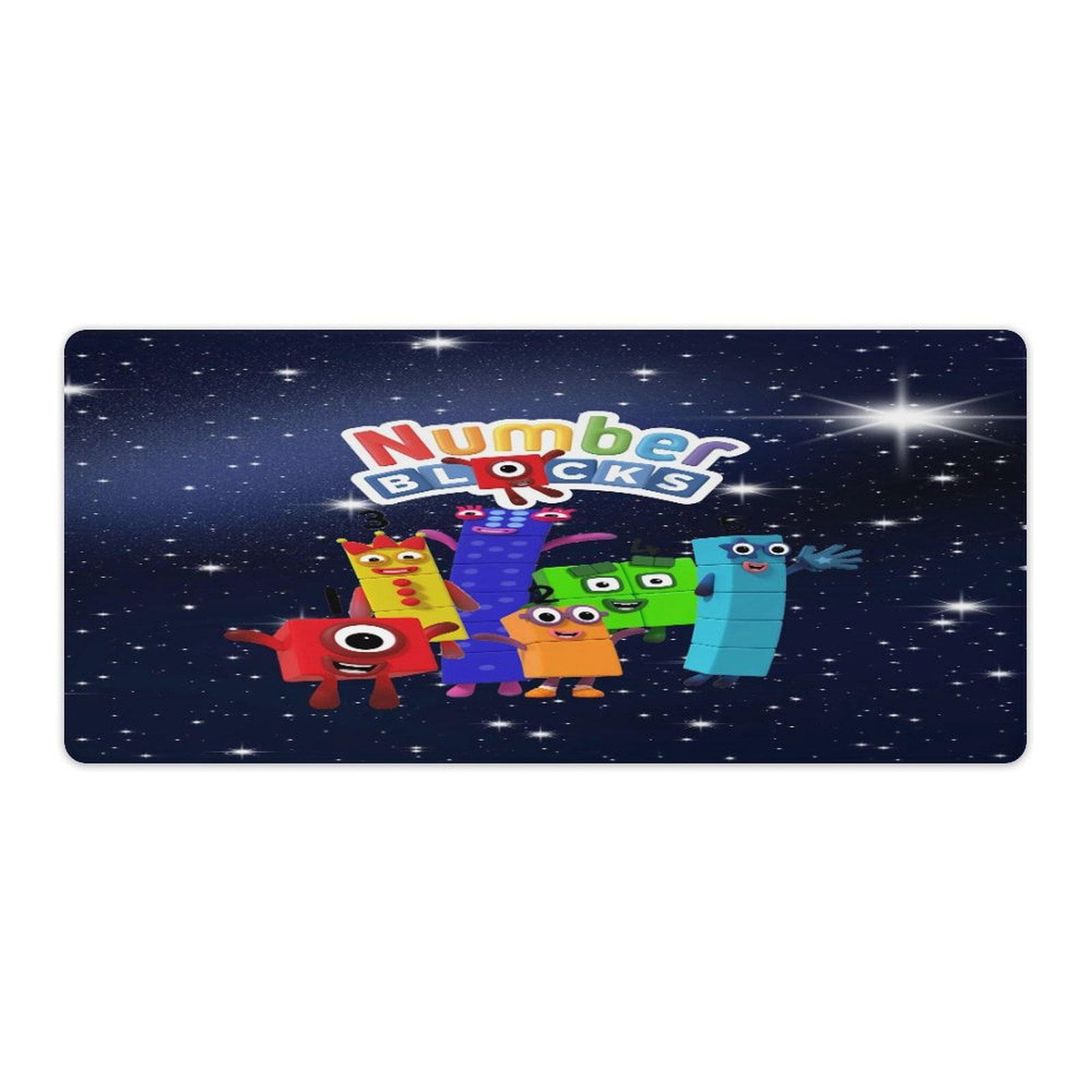 Number Block Large Gaming Mouse Pad for Laptop Computer Rubber Edge ...