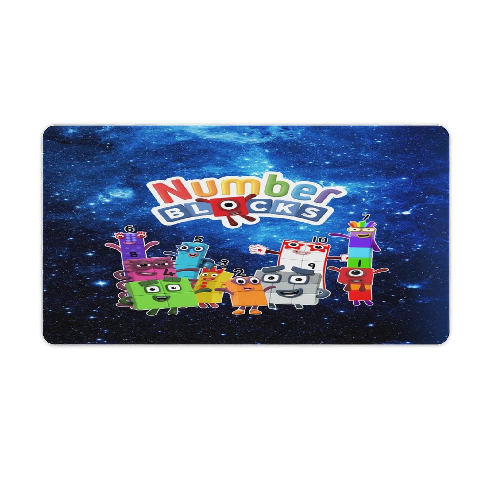 Number Block Large Gaming Mouse Pad for Laptop Computer Rubber Edge ...