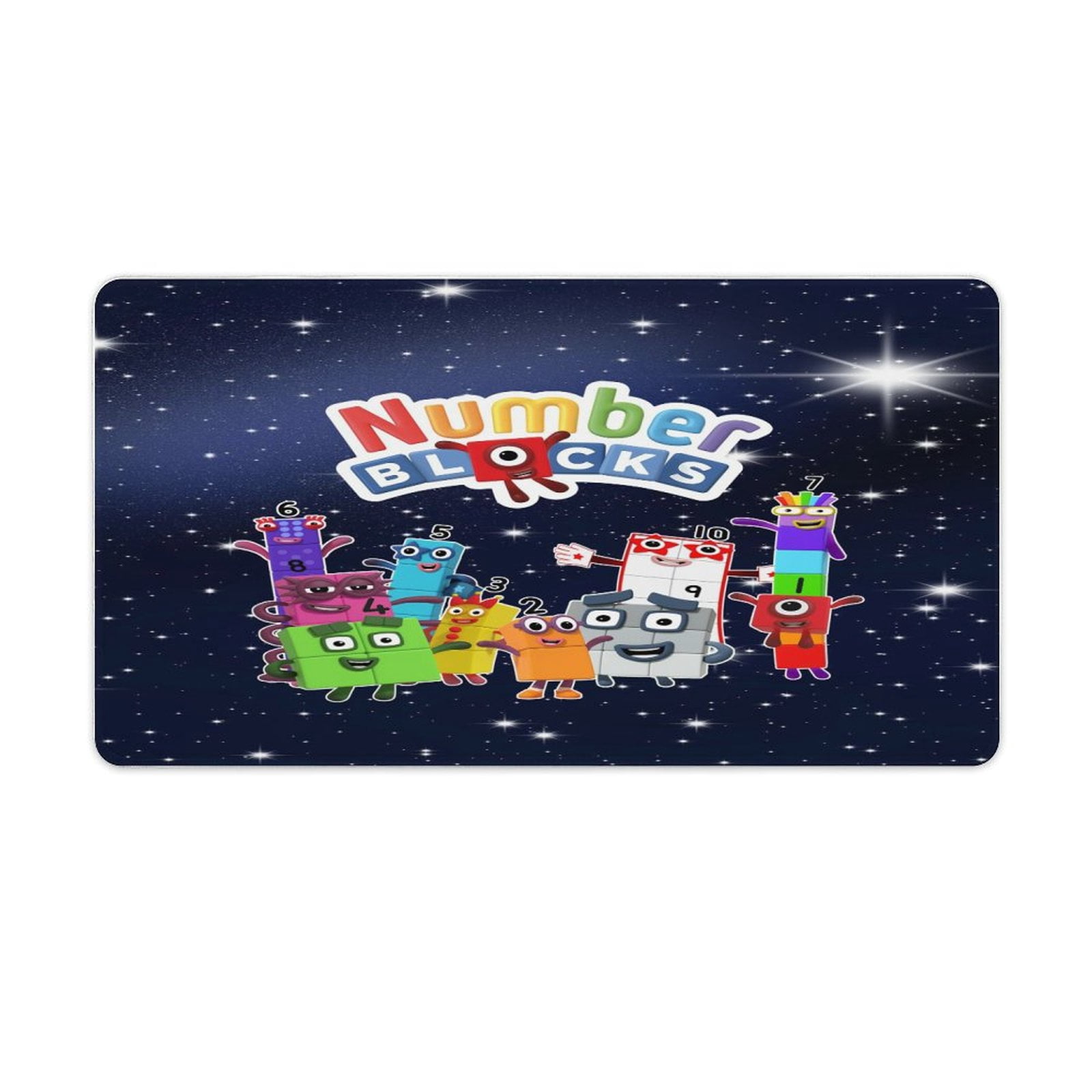 Number Block Large Gaming Mouse Pad for Laptop Computer Rubber Edge ...