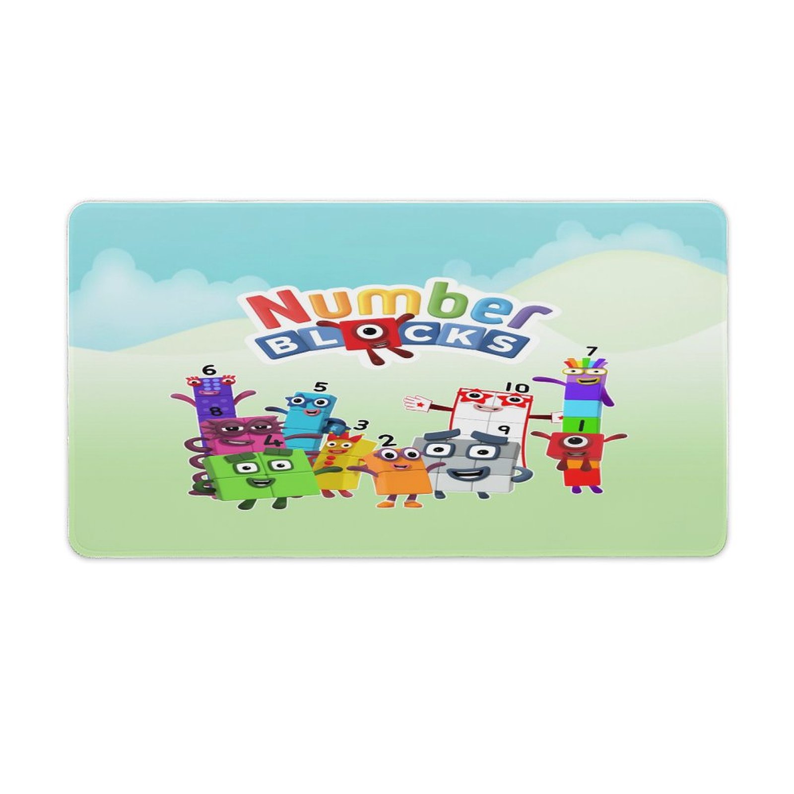 Number Block Large Gaming Mouse Pad for Laptop Computer Rubber Edge ...