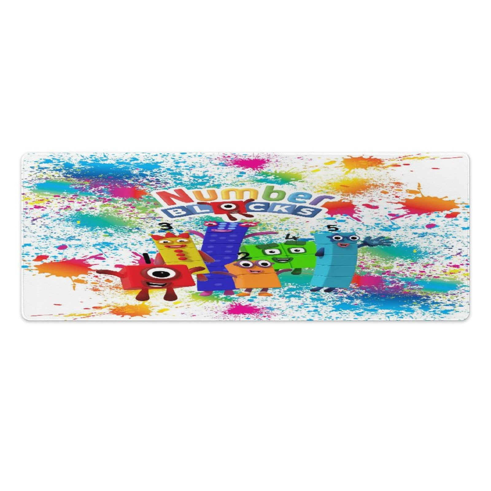 Number Block Large Gaming Mouse Pad for Laptop Computer Rubber Edge ...