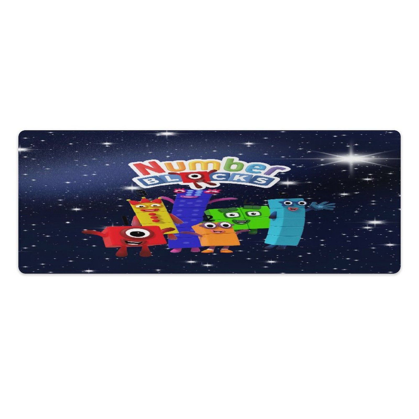 Number Block Large Gaming Mouse Pad for Laptop Computer Rubber Edge ...
