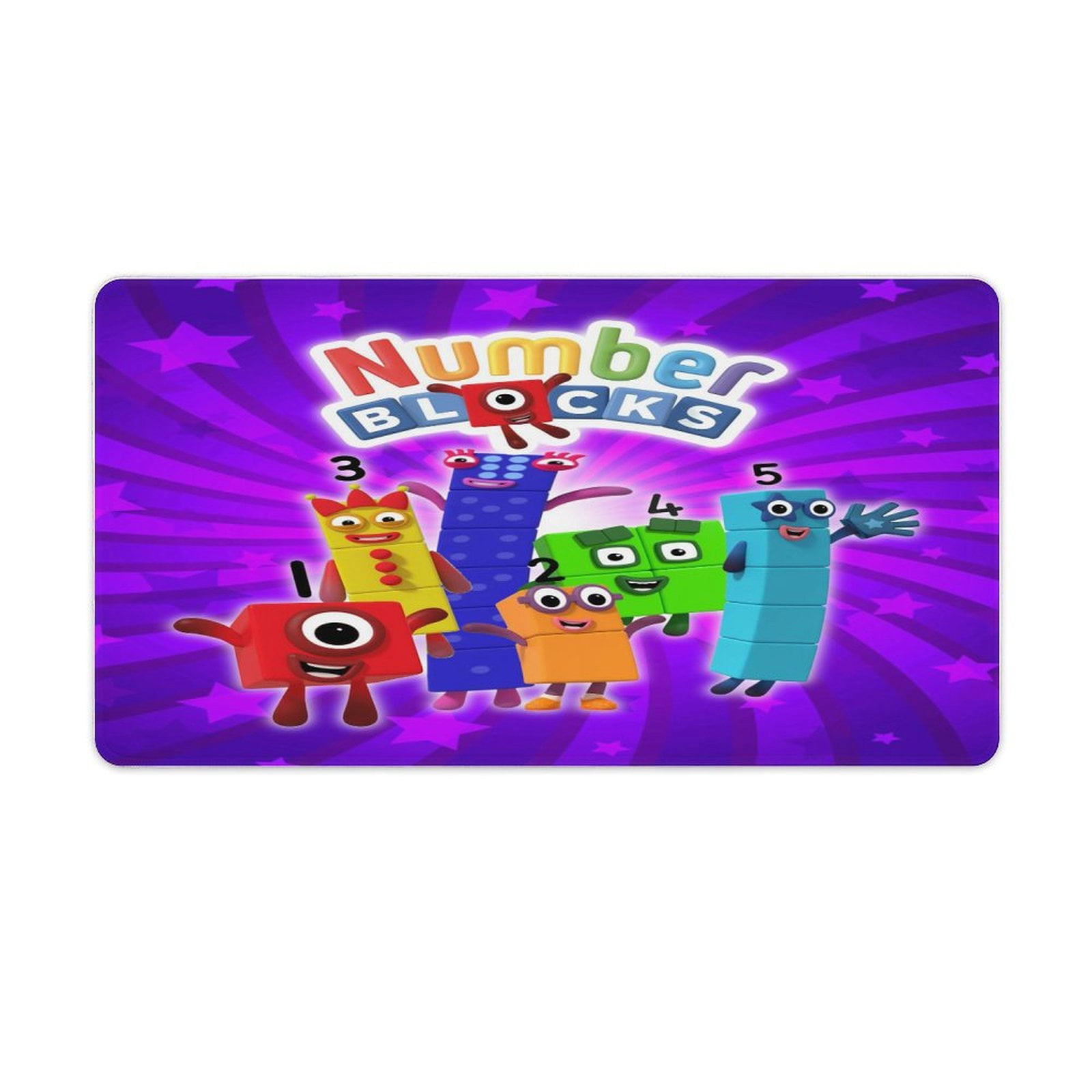 Number Block Large Gaming Mouse Pad for Laptop Computer Rubber Edge ...