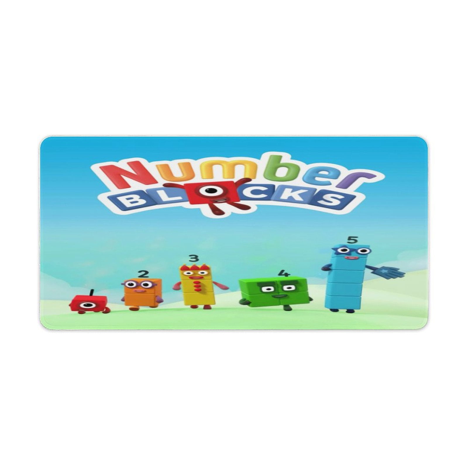 Number Block Large Gaming Mouse Pad for Laptop Computer Rubber Edge ...