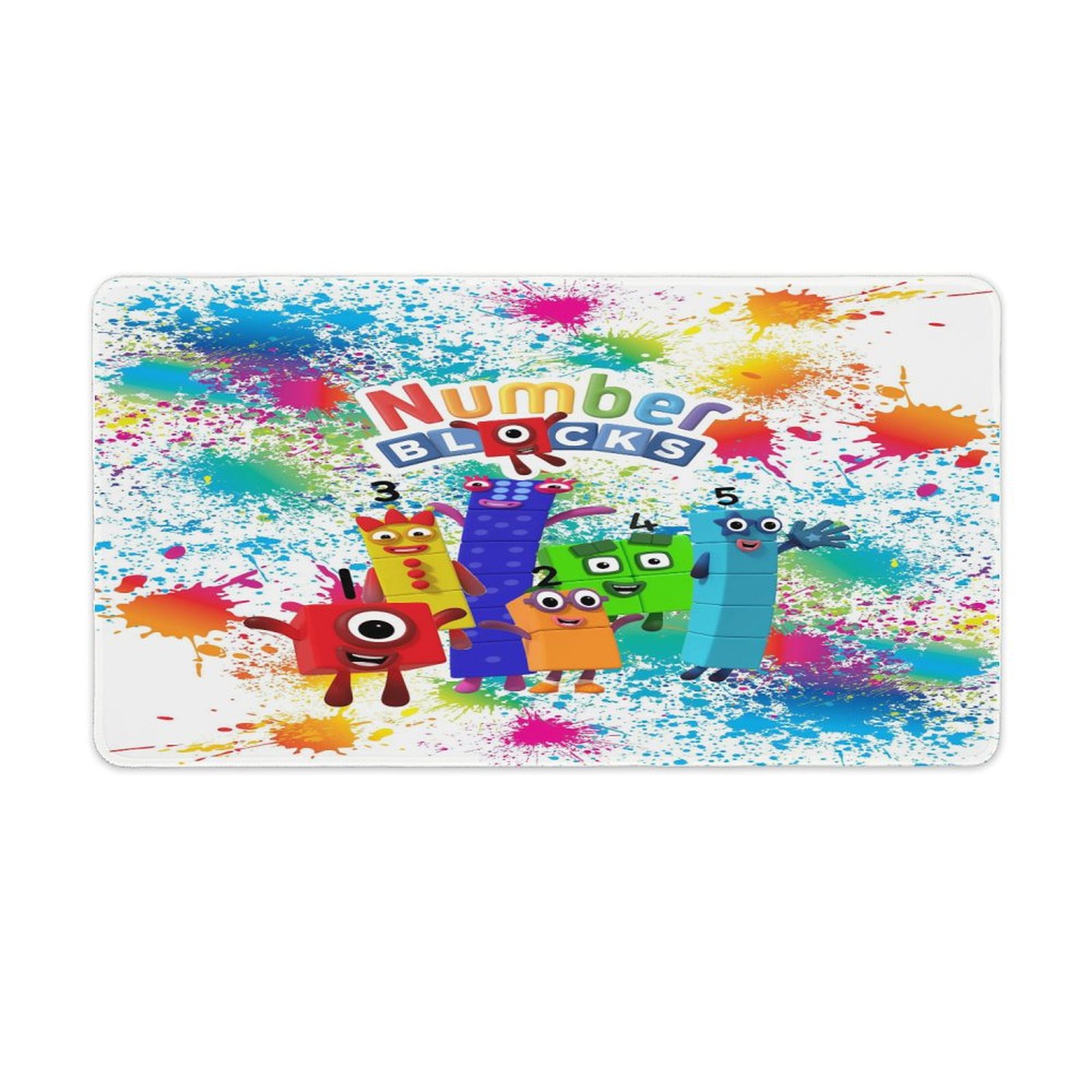 Number Block Large Gaming Mouse Pad for Laptop Computer Rubber Edge ...