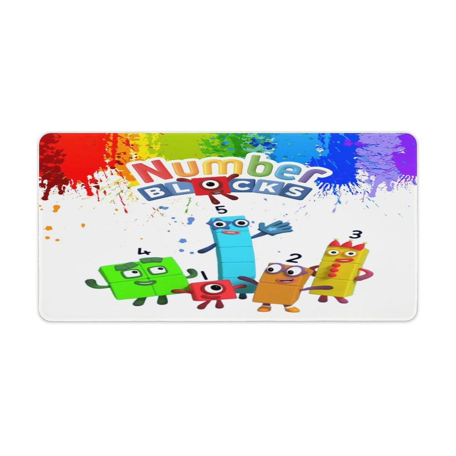 Number Block Large Gaming Mouse Pad for Laptop Computer Rubber Edge ...