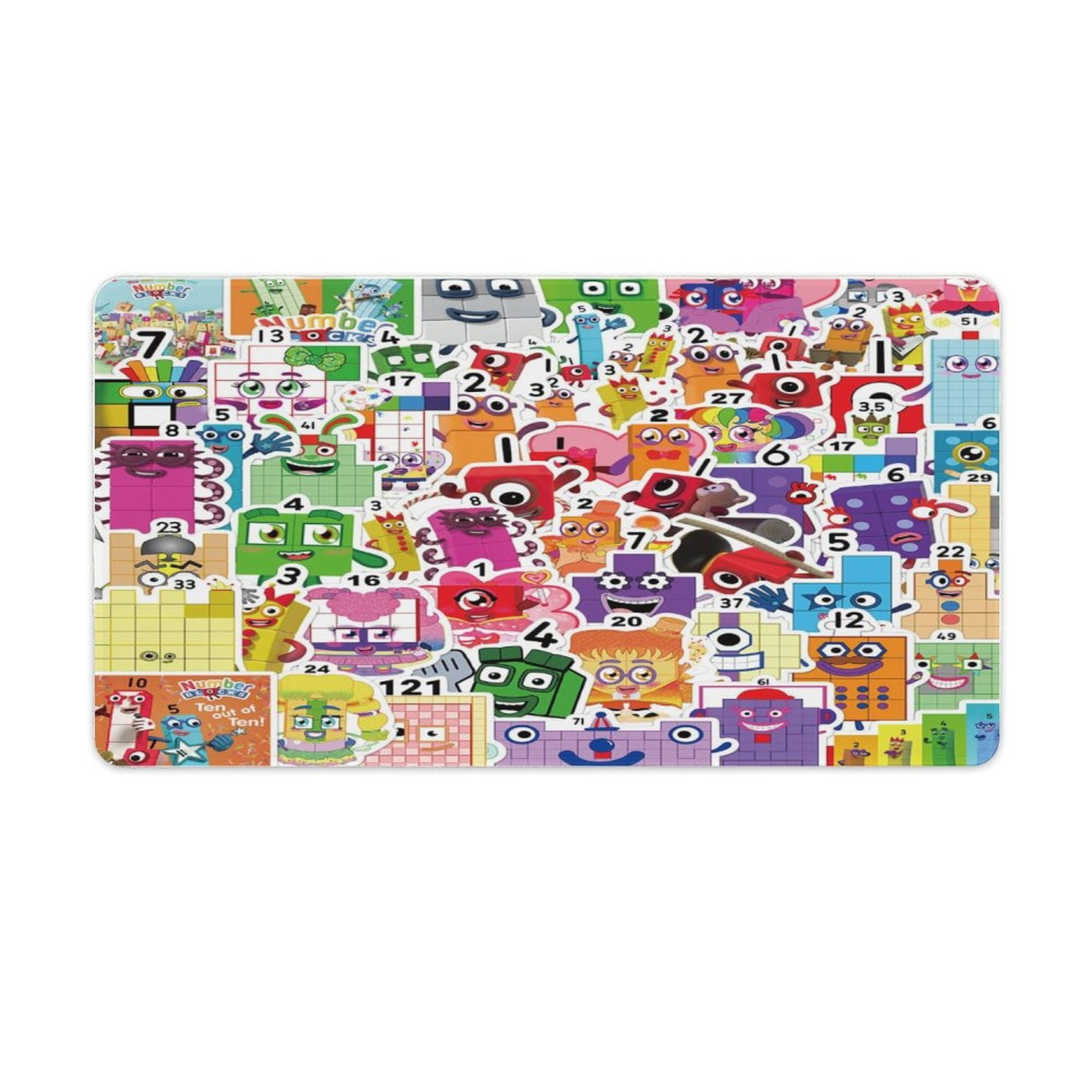 Number Block Large Gaming Mouse Pad for Laptop Computer Rubber Edge ...