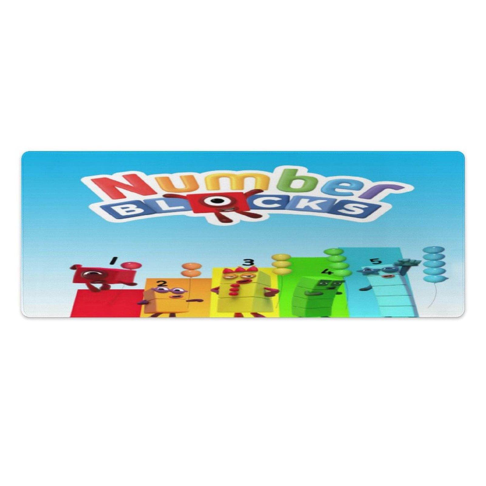 Number Block Large Gaming Mouse Pad for Laptop Computer Rubber Edge ...