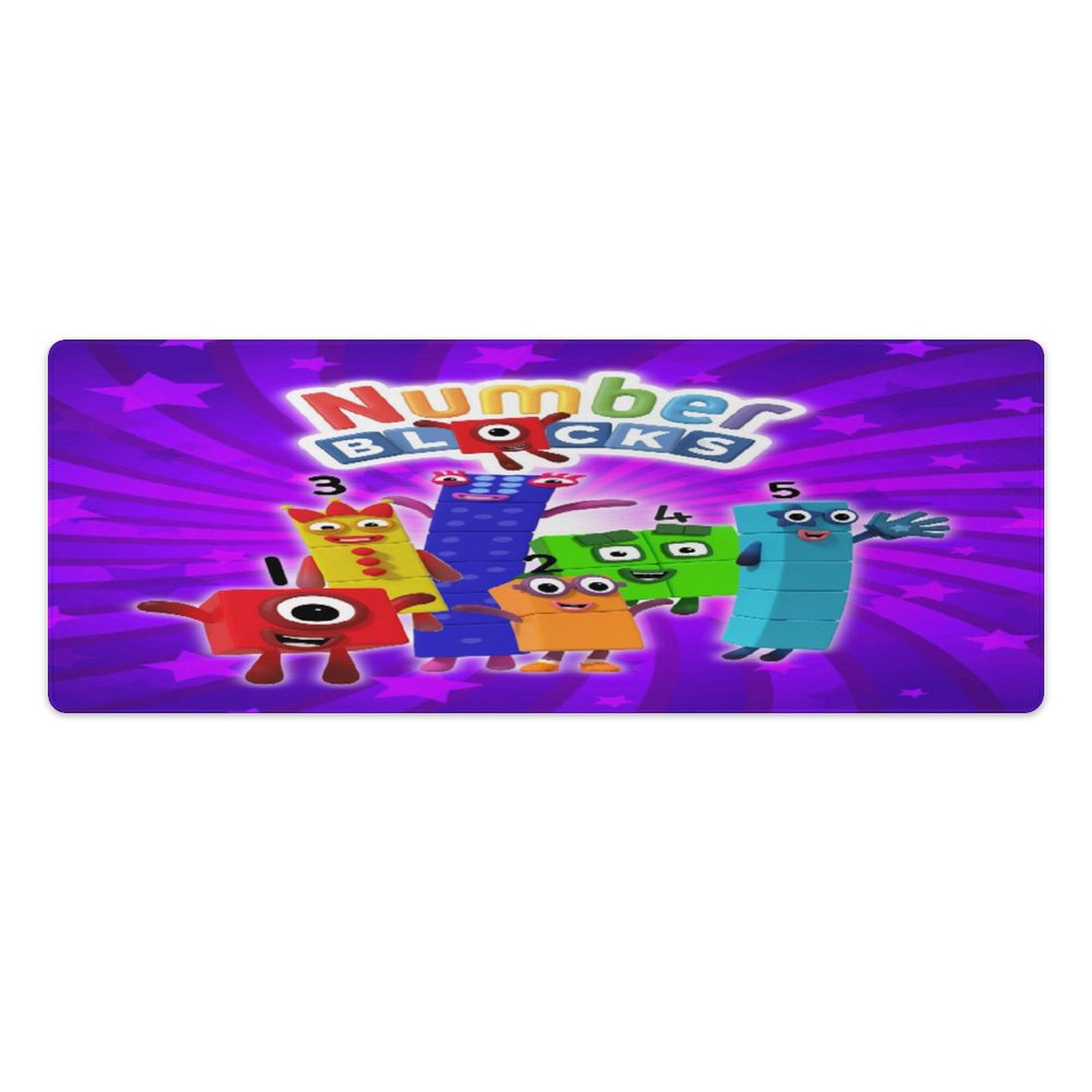 Number Block Large Gaming Mouse Pad for Laptop Computer Rubber Edge ...