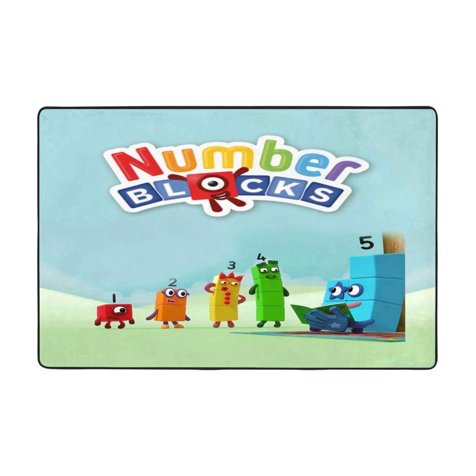 Number Block Large Rug Anime Flannel Door Mat Bathroom Rugs Kitchen ...