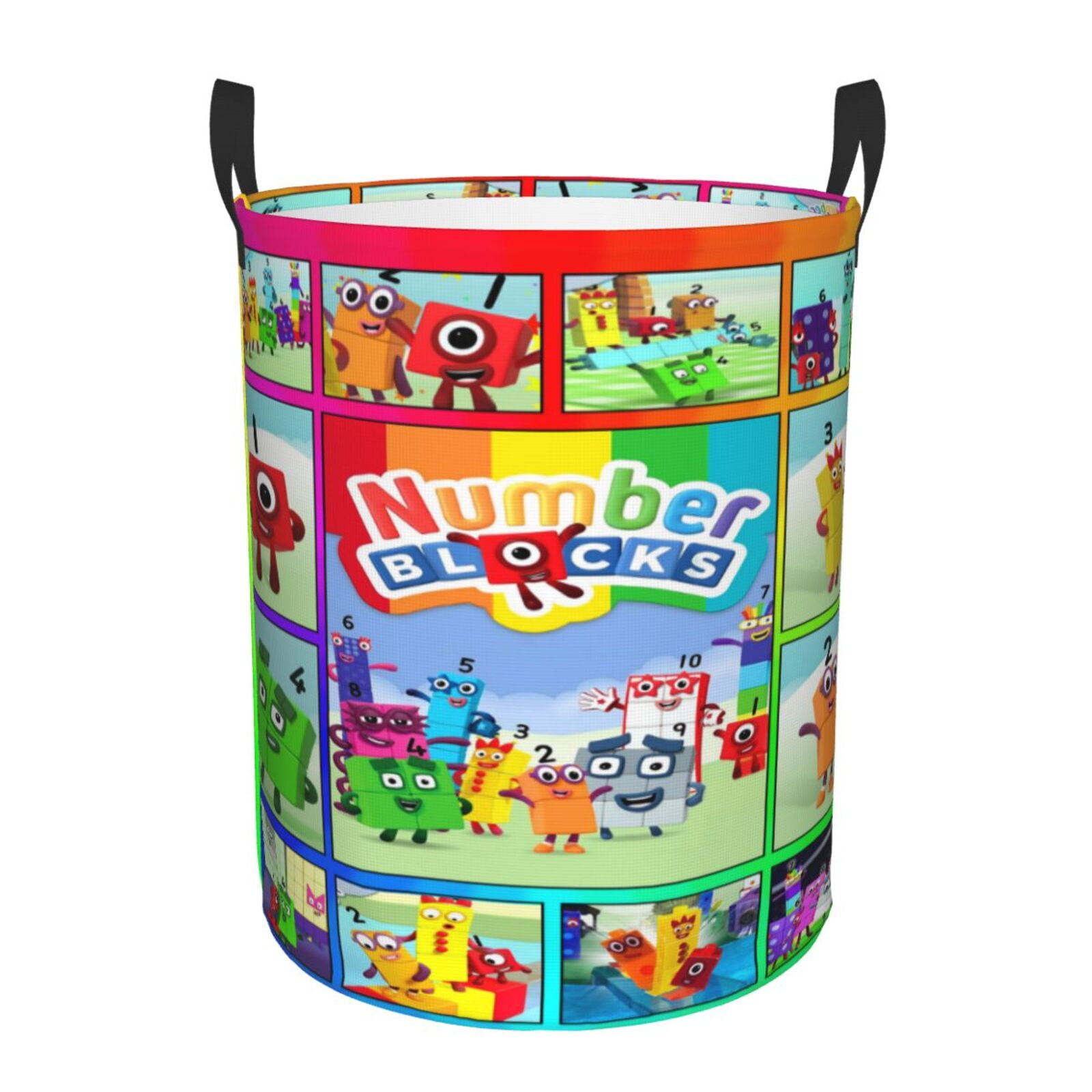 Number Block Laundry Hamper With Handle Anime Laundry Basket Gift For ...