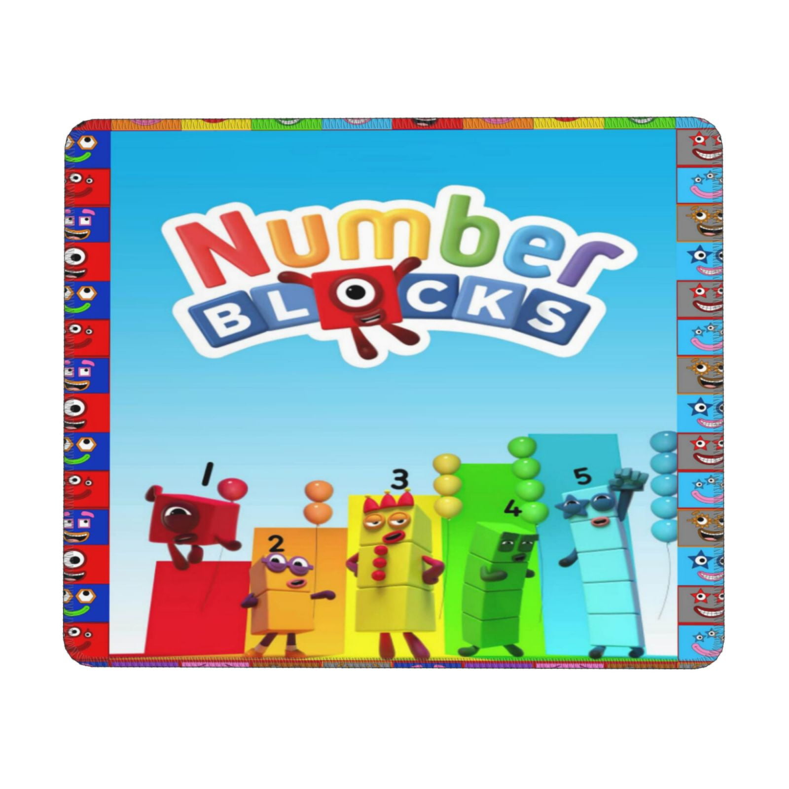 Number Block Mouse Pad Non Slip Rubber Mouse Pad for Computer Laptop ...