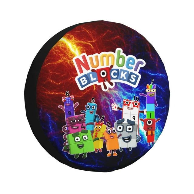 Number Block Tire Cover Weatherproof Universal Wheel Protectors Camper ...