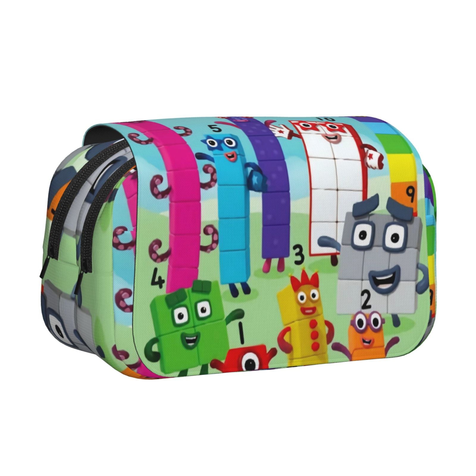 Number Blocks (3) Portable Pouch Pencil Case Box Stationery Organizer ...