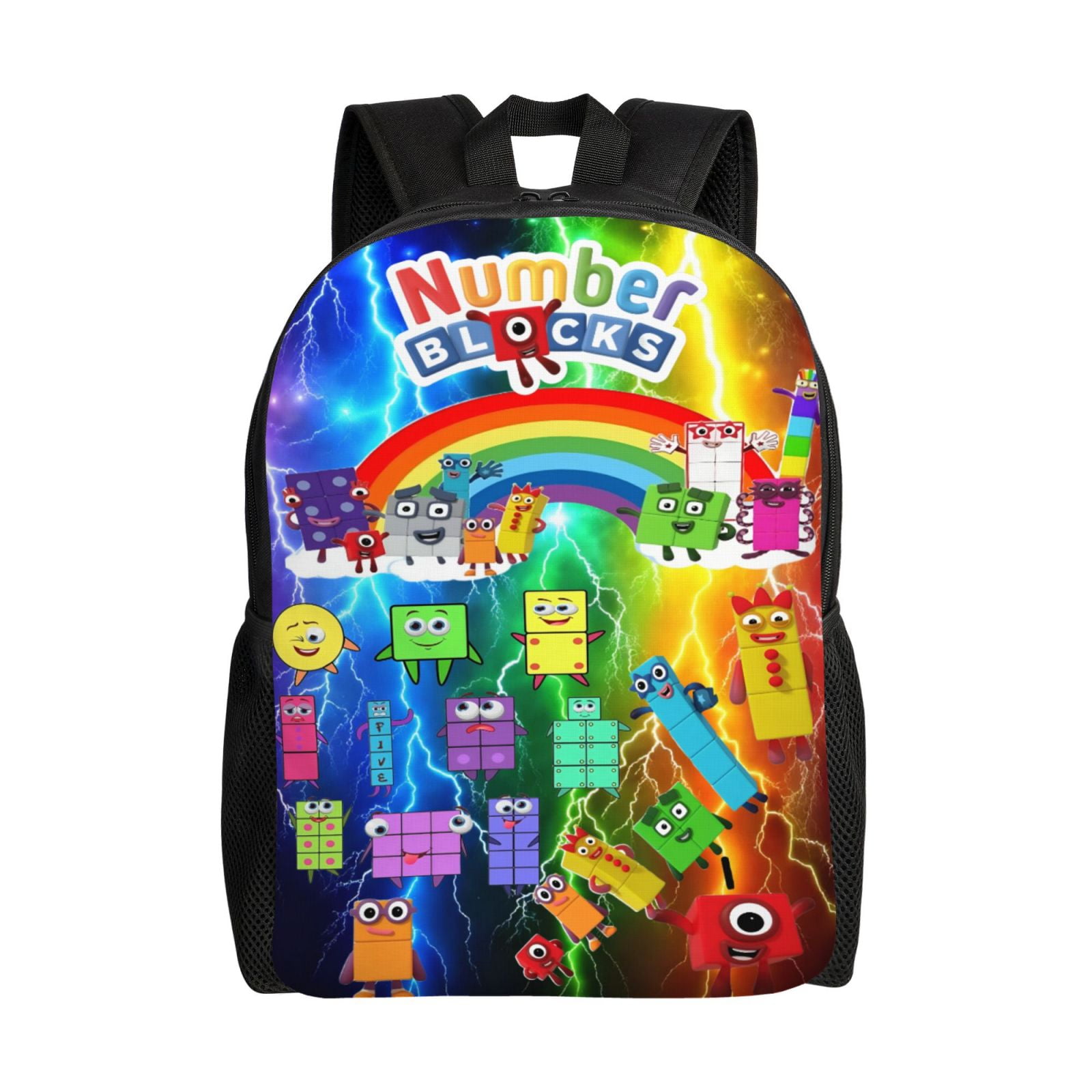 Number Blocks Backpack Casual Daypack for Weekender Business Hiking ...