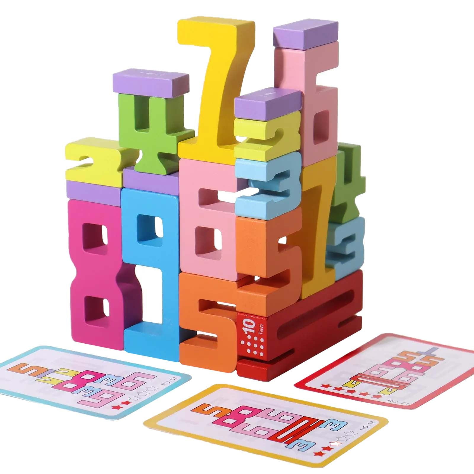 Number Blocks & Counting Coins 20 Piece Set, Toddler Toys Preschool ...