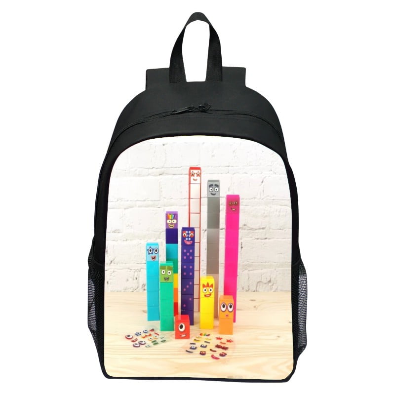 Number Blocks Digital Building Blocks Backpack Men and Women ...
