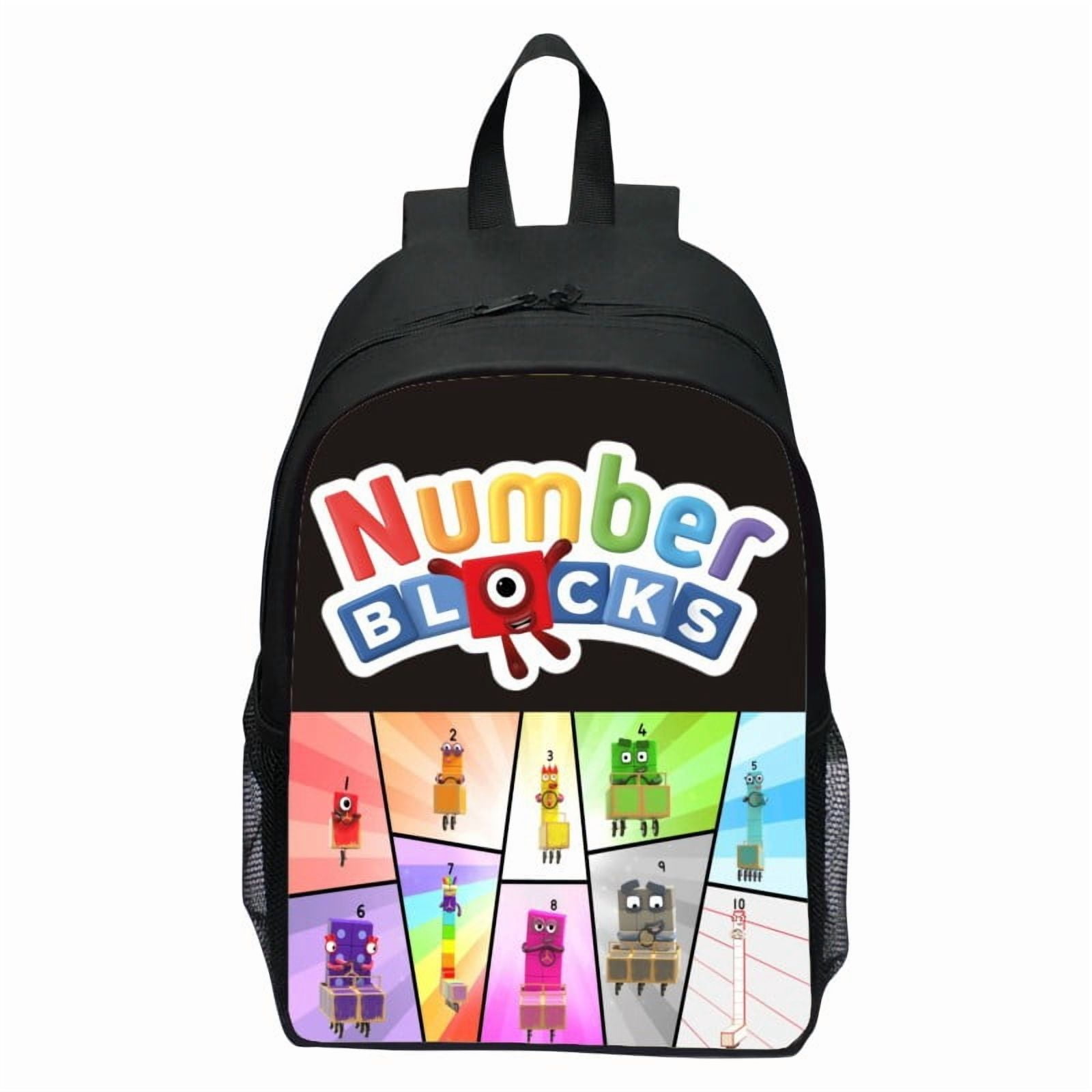 Number Blocks Digital Building Blocks Backpack Men and Women ...