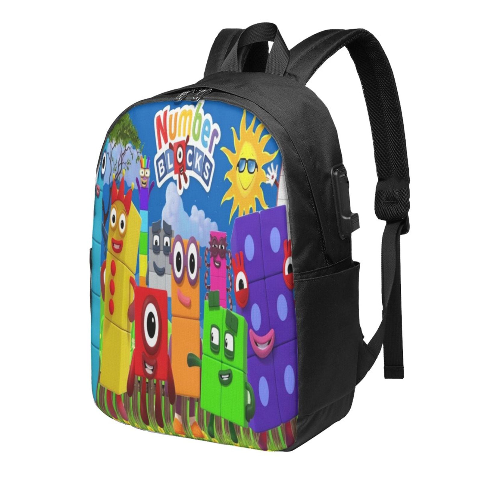 Number-Blocks Numberblock-S Backpack Fashion Travel Backpack Laptop ...