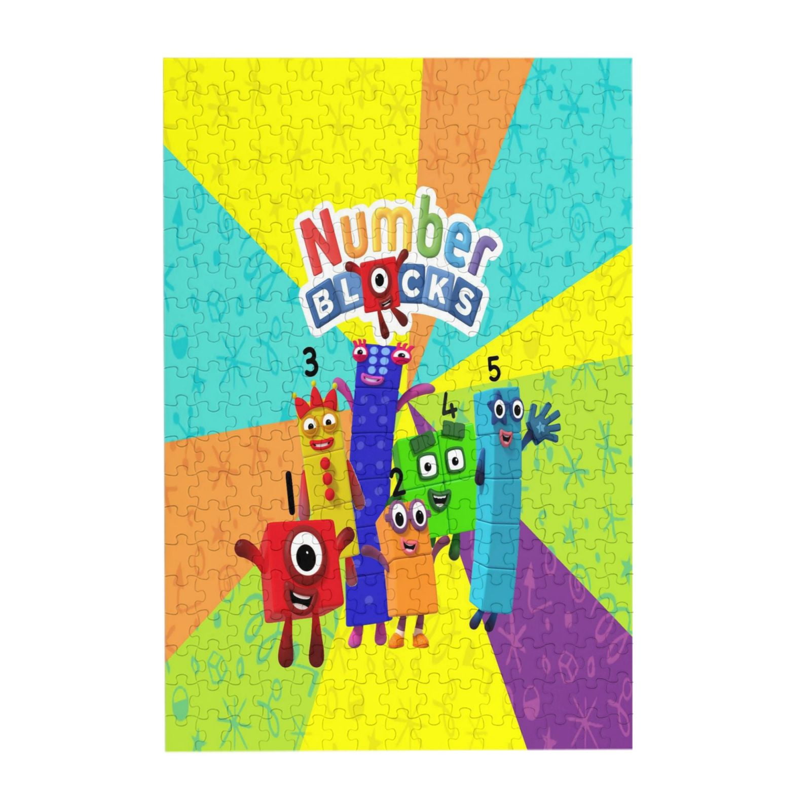 Number Cartoon Show Block Jigsaw Puzzles Novelty Jigsaw Puzzle Cartoon ...