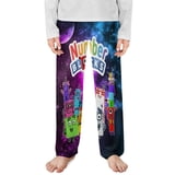 Number Cartoon Show Block Pajama Pants Cartoon Casual Lounge PJ Bottoms ...
